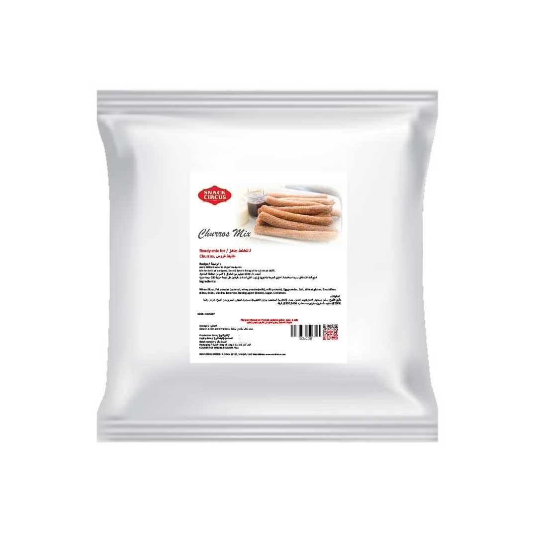 CHURROS MIX ( Bag of 10Kg) | Snack Circus INC UAE