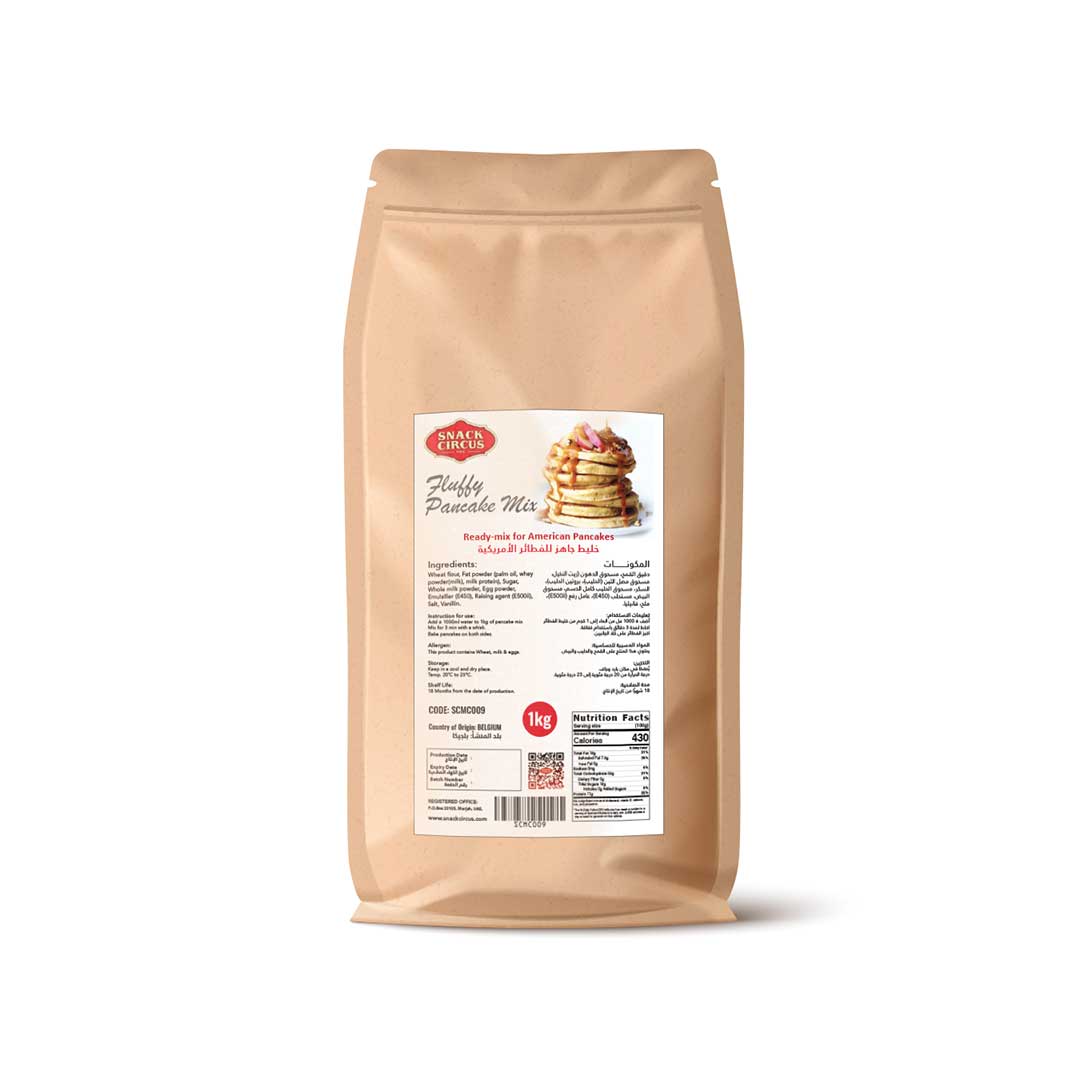 Fluffy (Dutch) Pancake Mix (8 Bags of 1kg) | Snack Circus INC UAE