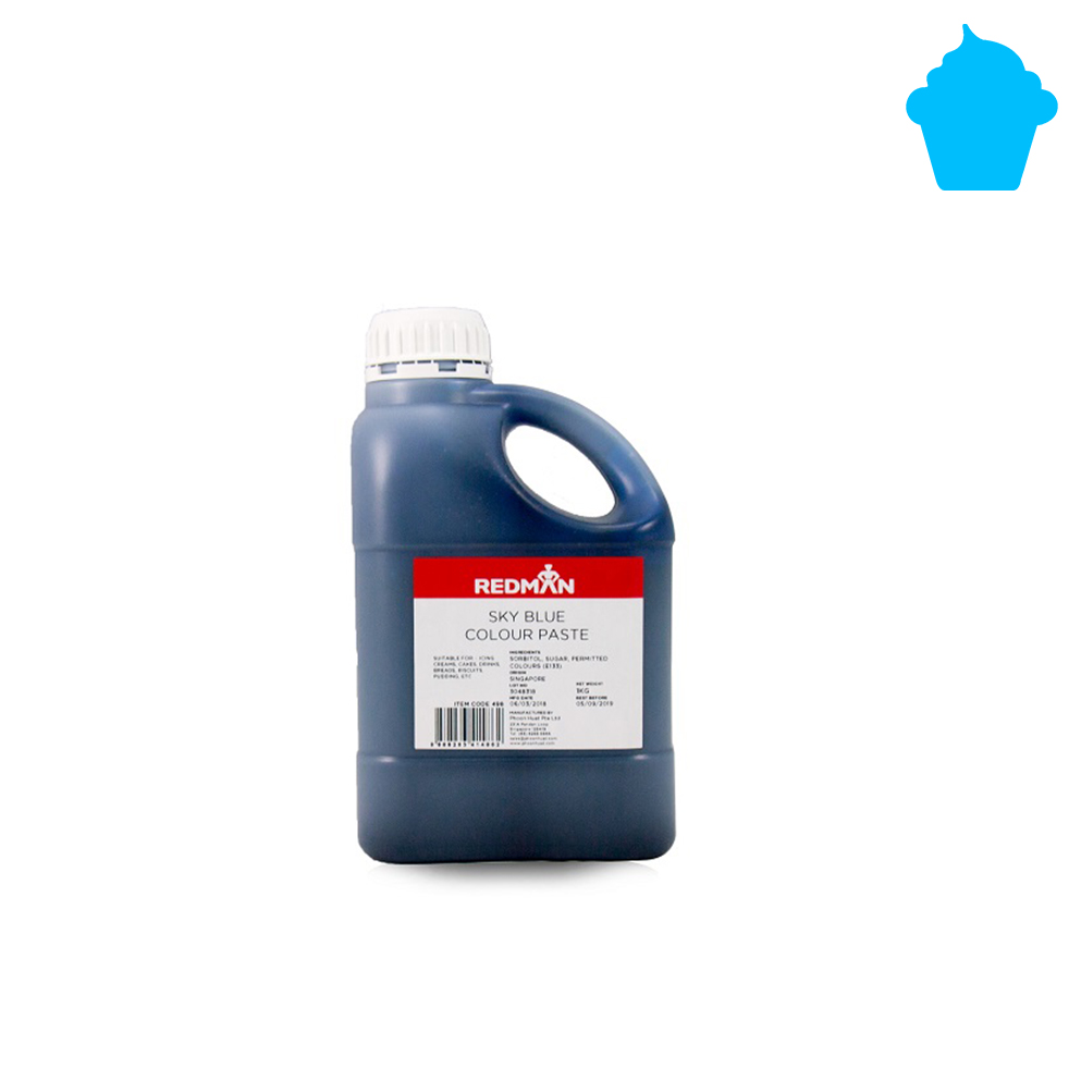 Edible Food Colour Paste Sky Blue Redman | Snack Circus INC