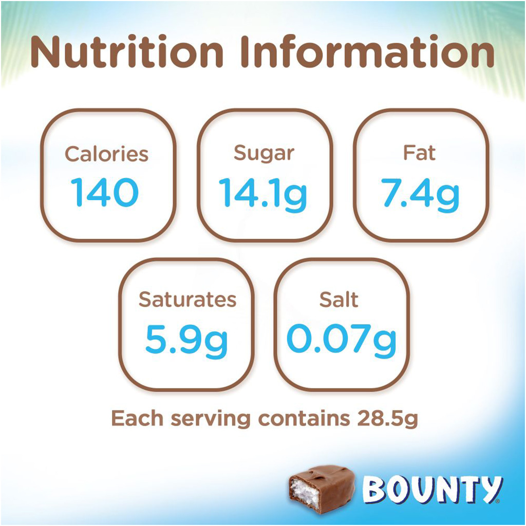 BOUNTY MINIS (15PC) POUCH 427.5g x12 | Snack Circus INC