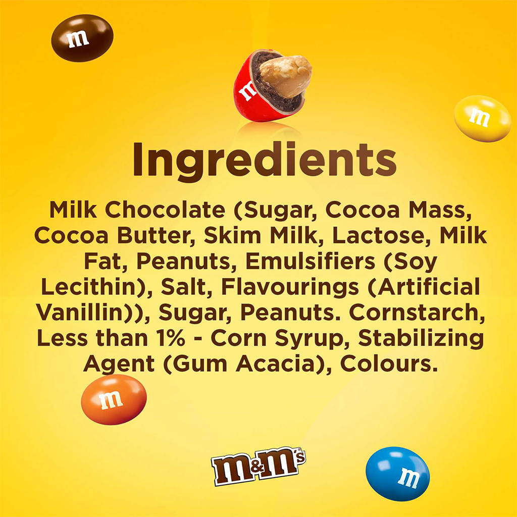 M&M’S® Peanut Chocolate Pouch 180g x30 | Snack Circus INC
