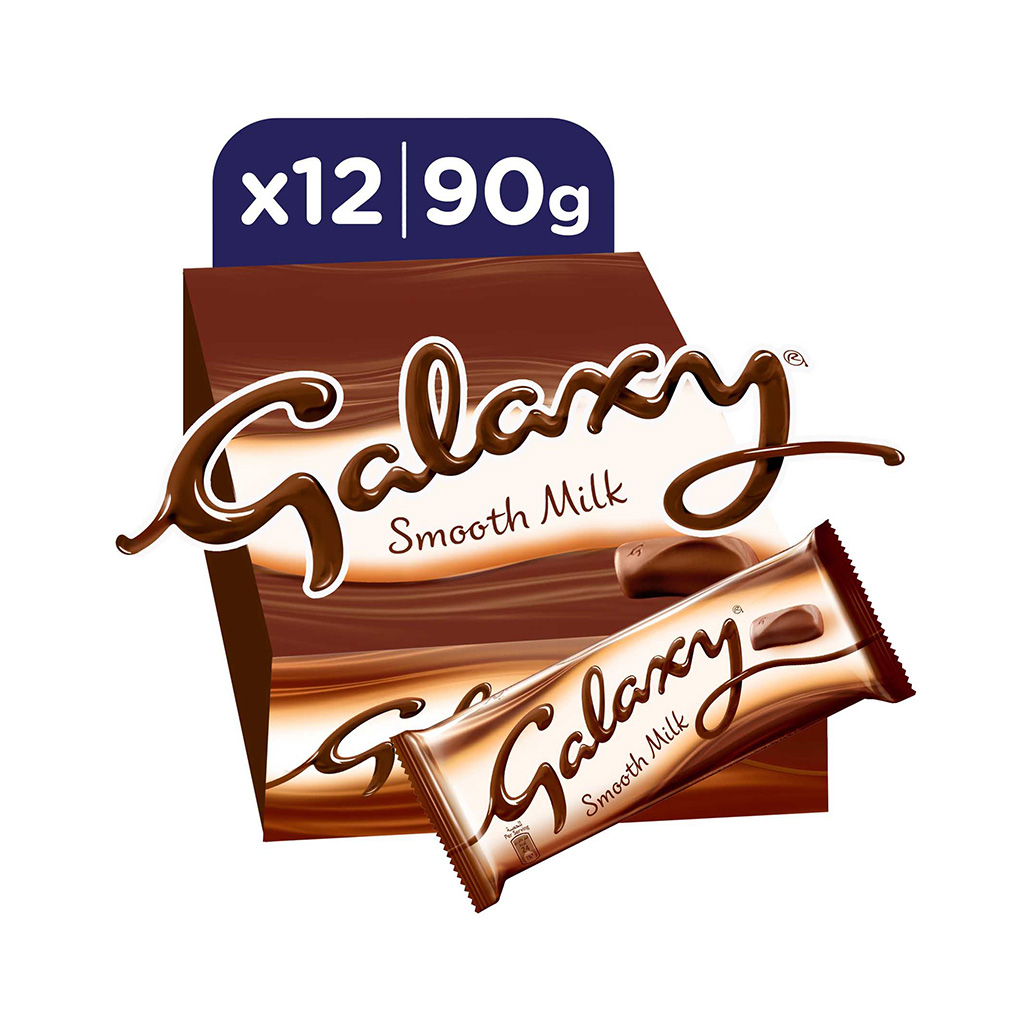 Galaxy® Smooth Milk Chocolate Bar 90g x12 | Snack Circus INC