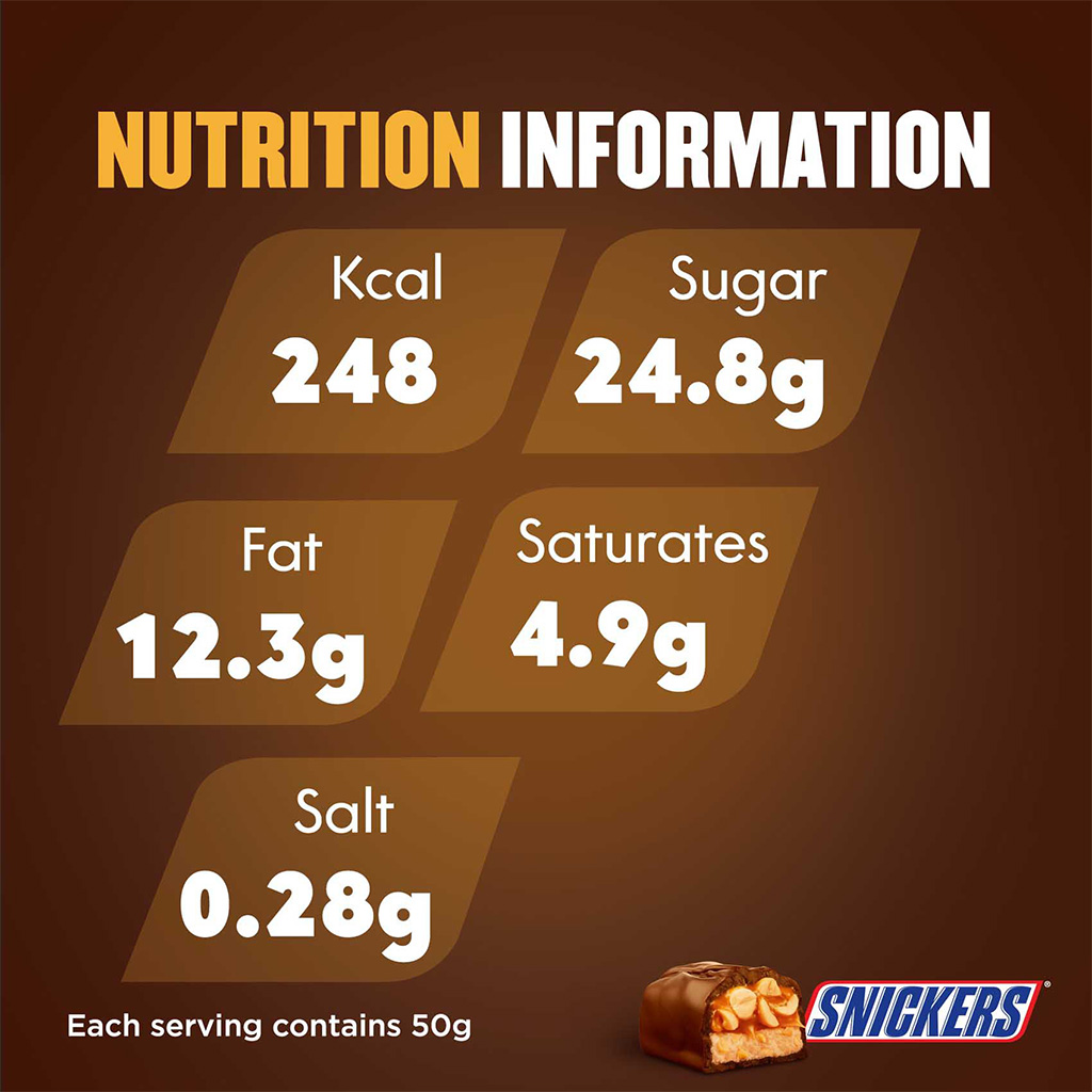 Snickers™ Chocolate Bars (6pcs) Multipack 50g x34 | Snack Circus INC