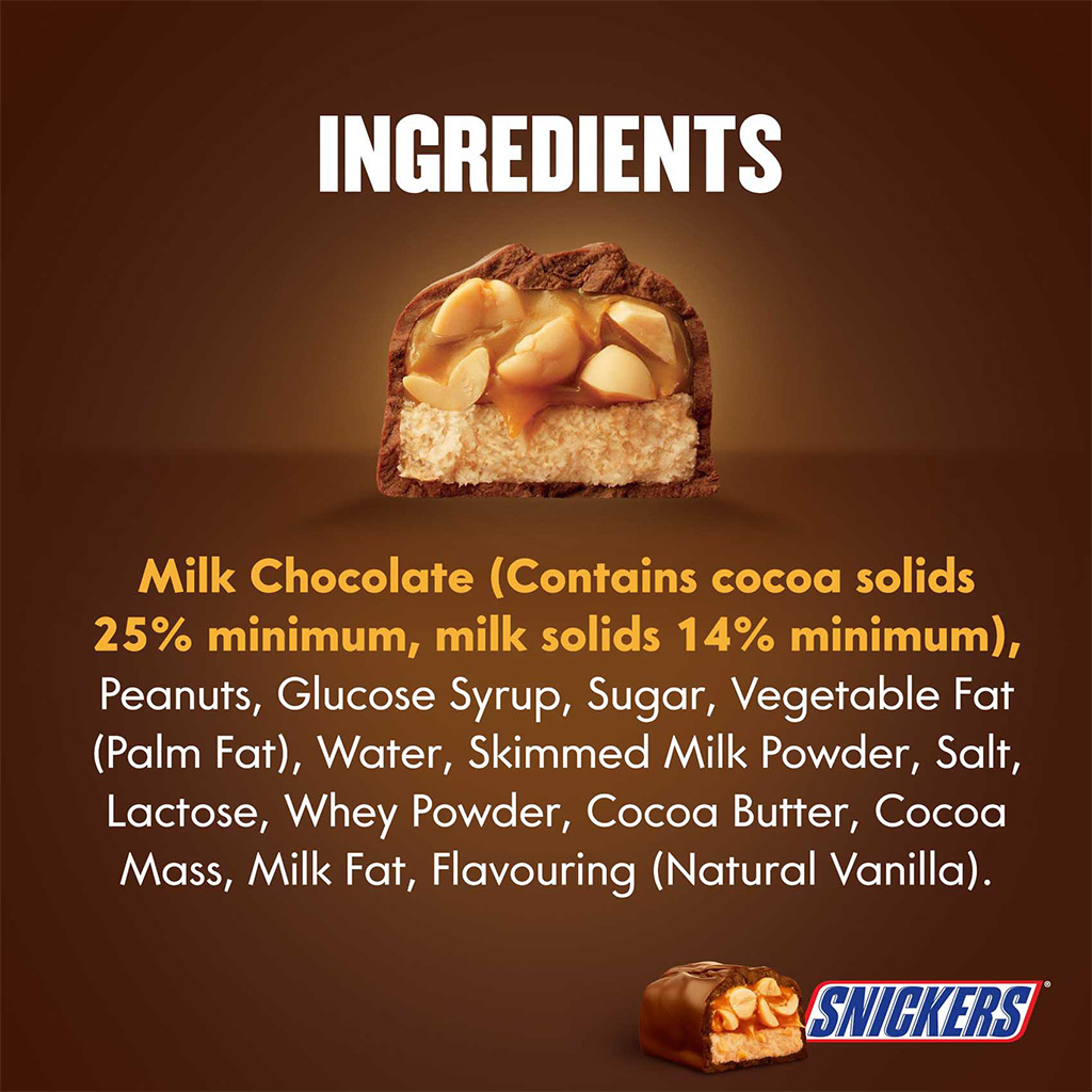 Snickers™ Chocolate Bars (6pcs) Multipack 50g x34 | Snack Circus INC