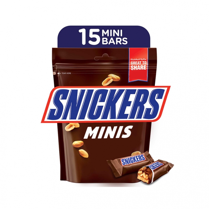 Snickers™ Minis (15pcs) Chocolate Mini Bar 225g x12 | Snack Circus INC