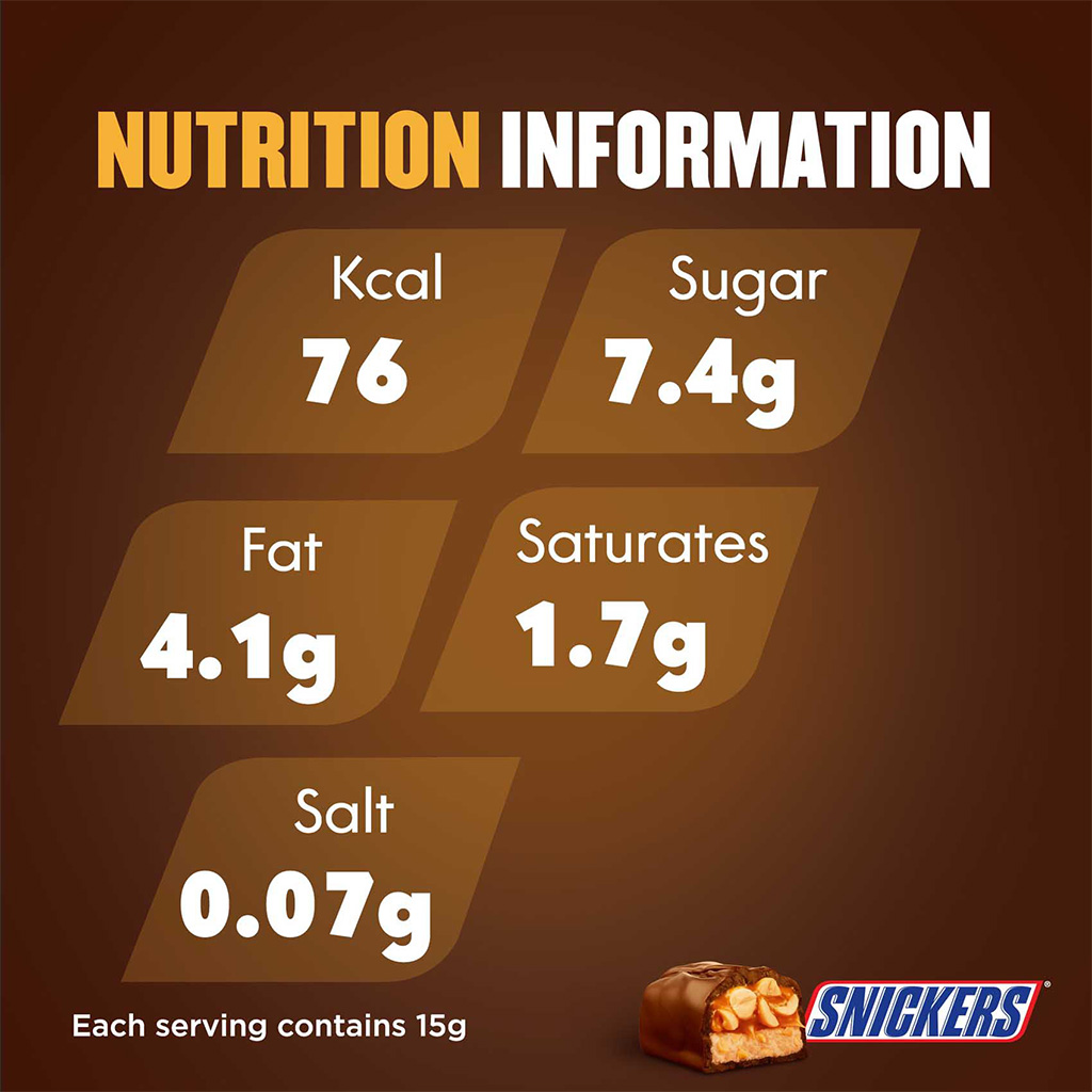 Snickers™ Minis (8 pcs) Chocolate Mini Bar 120g x12 | Snack Circus INC