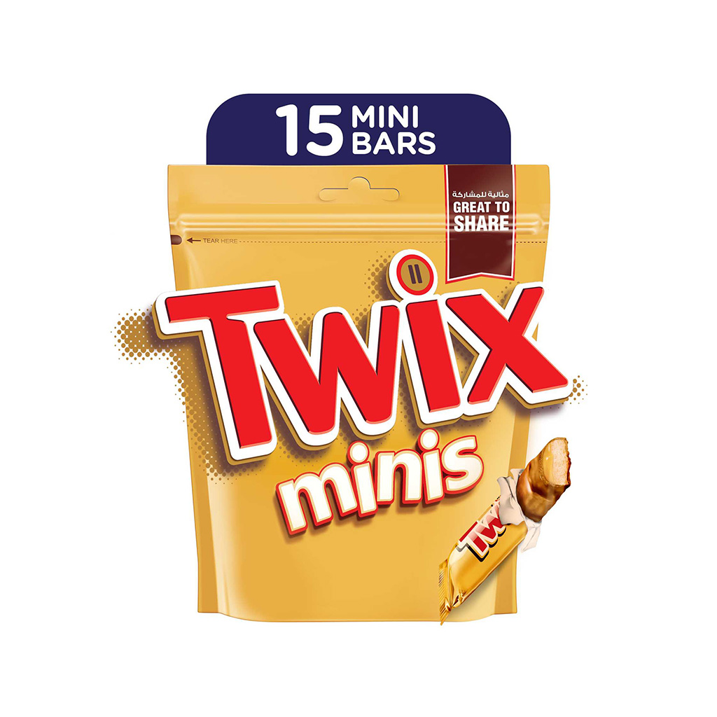 Twix® Minis (15pcs) Pouch 300g x12 | Snack Circus INC