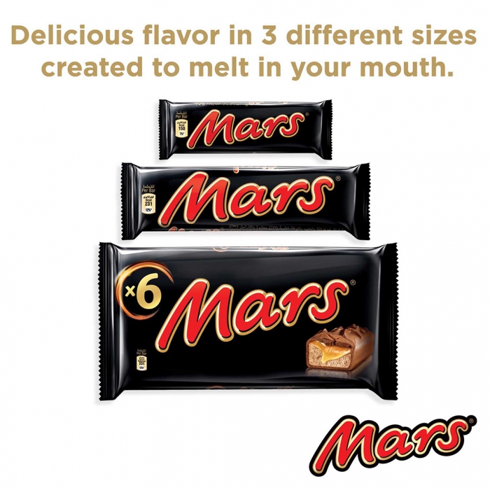 MARS® Bar 51g Multipack 6pcs x34 | Snack Circus INC