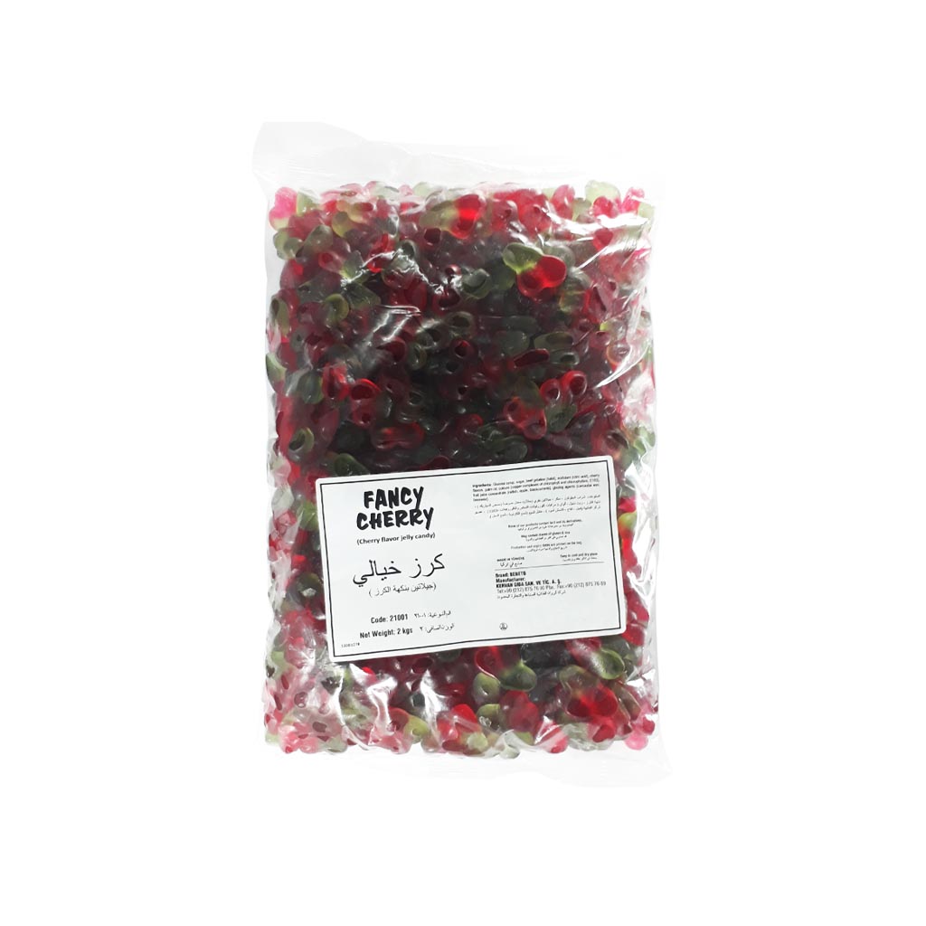 Fancy Cherries Gummy Bag of 2kg | Snack Circus INC