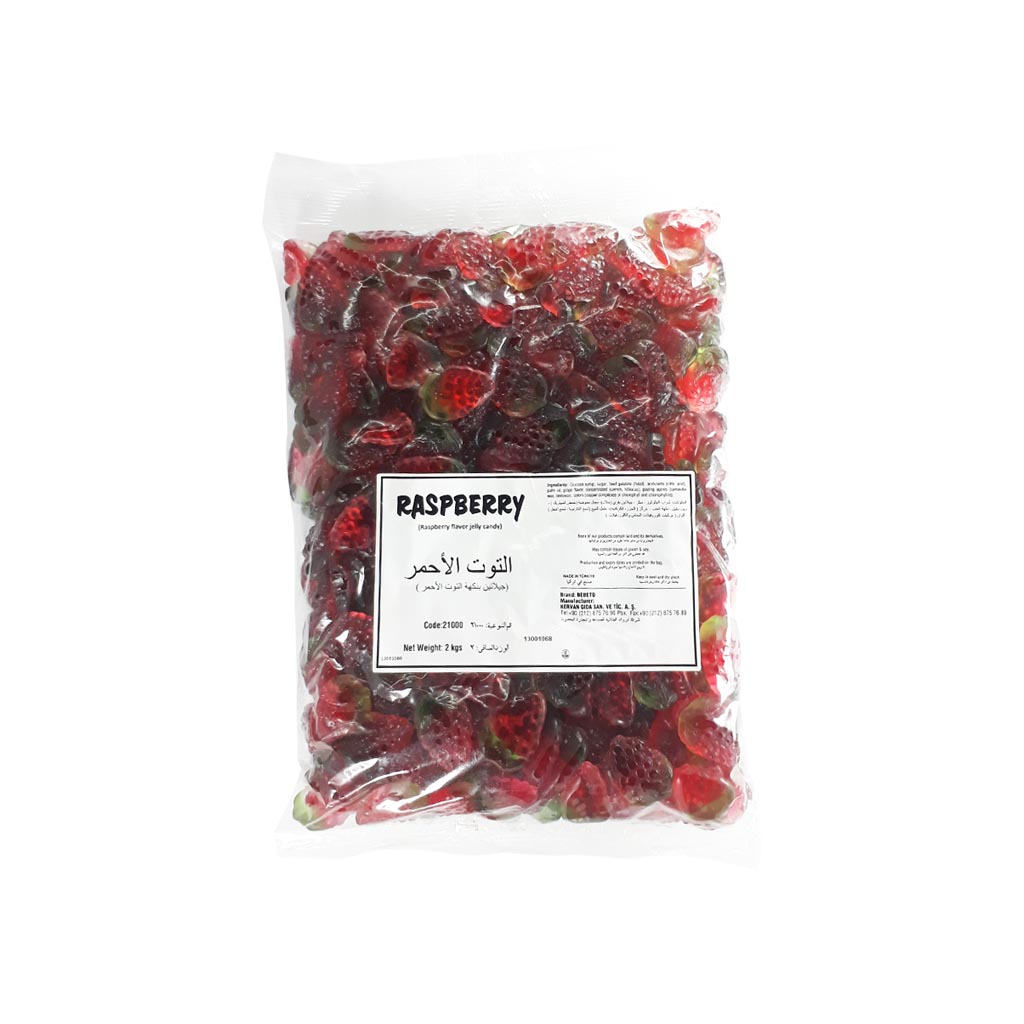 Raspberry Gummy Bag of 2kg | Snack Circus INC