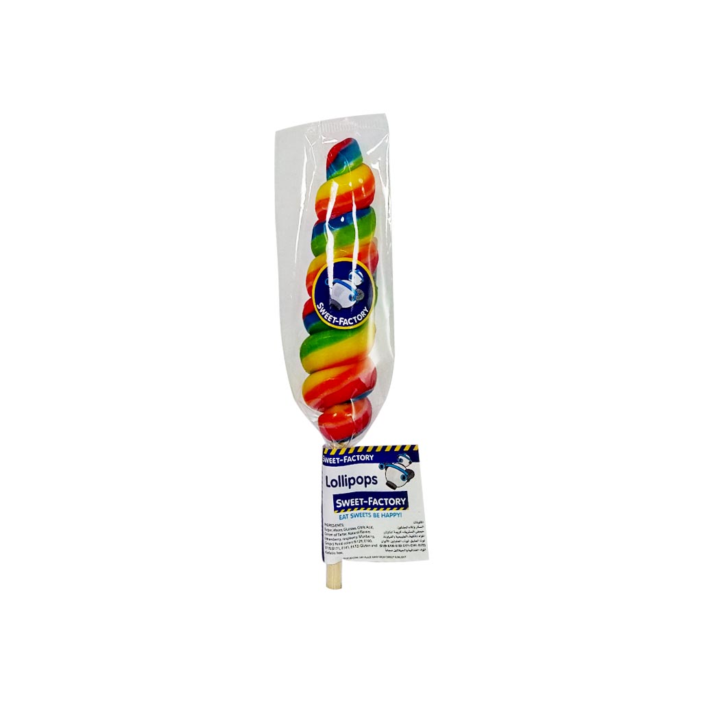Spiral Lollipops 40g (Box of 25pcs x 4trays) 100pcs | Snack Circus INC