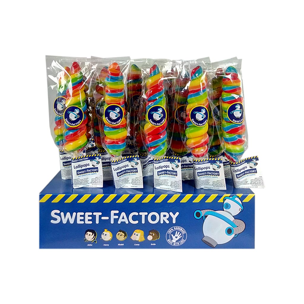 Spiral Lollipops 40g (Box of 25pcs x 4trays) 100pcs | Snack Circus INC