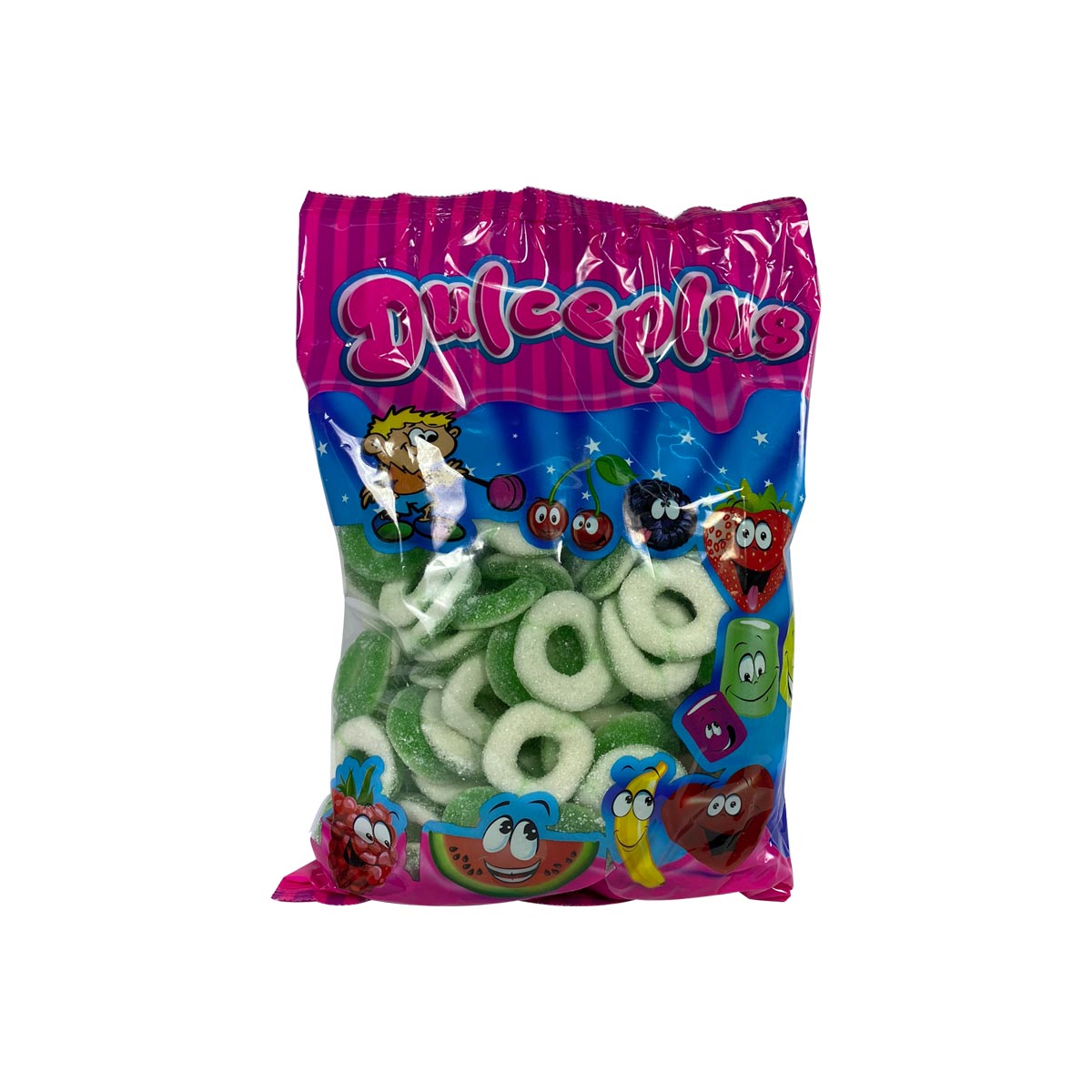 Sour Apple Rings Gum Candy Bag of 1kg | Snack Circus INC