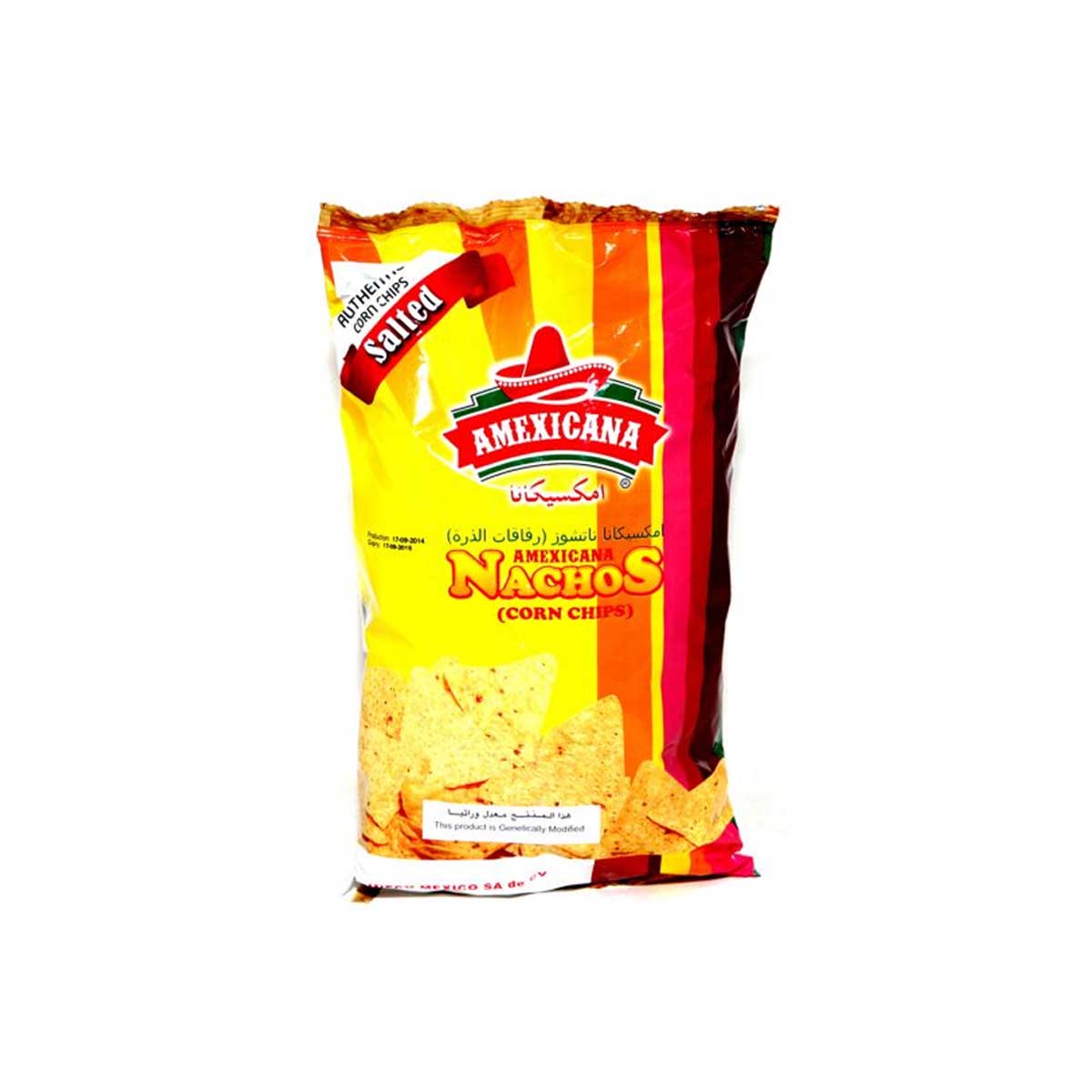 Nachos (Corn Chips) Salted 200gr Box of 10 | Snack Circus INC