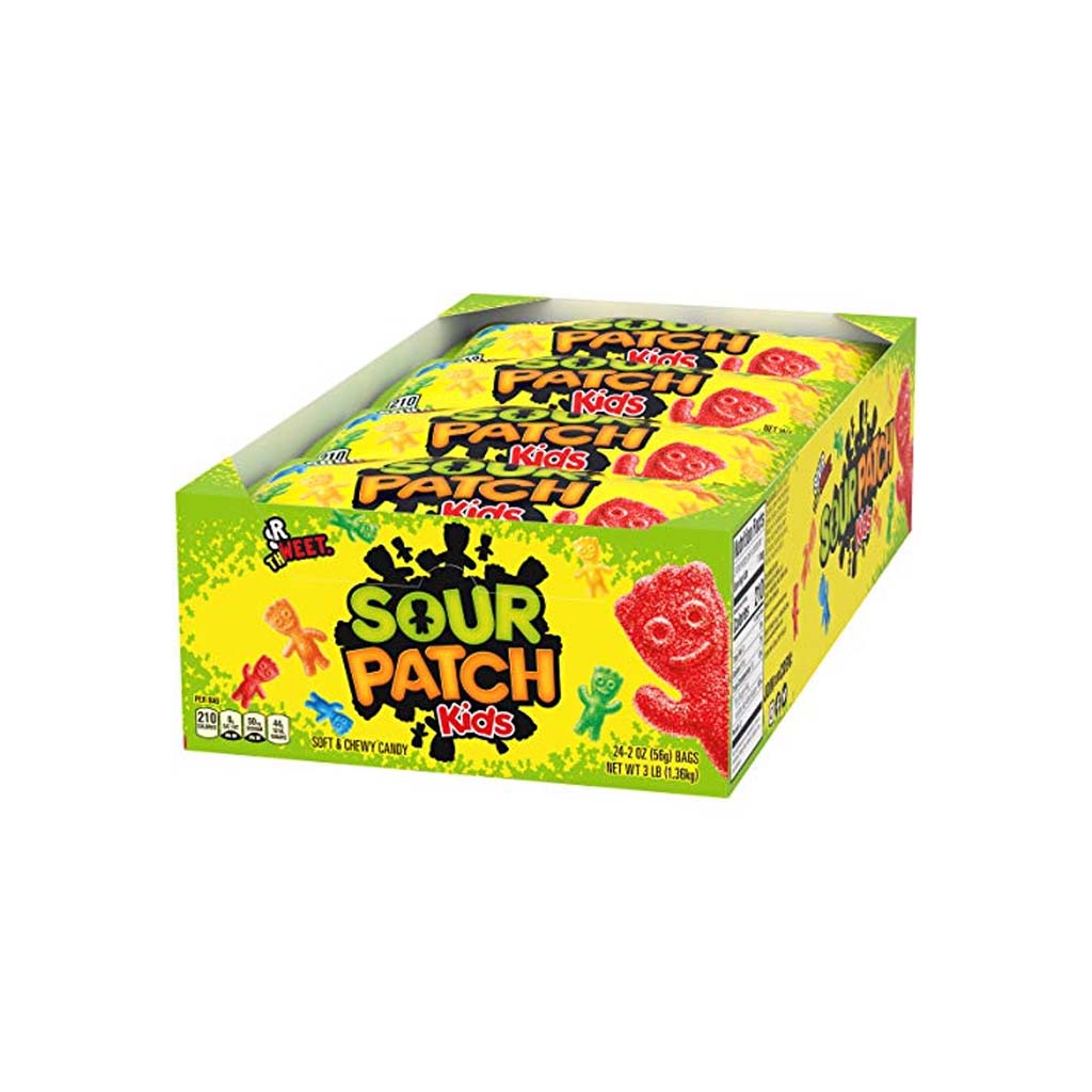 SOUR PATCH KIDS Original Soft & Chewy Candy 56g Boxof 24 | Snack Circus INC