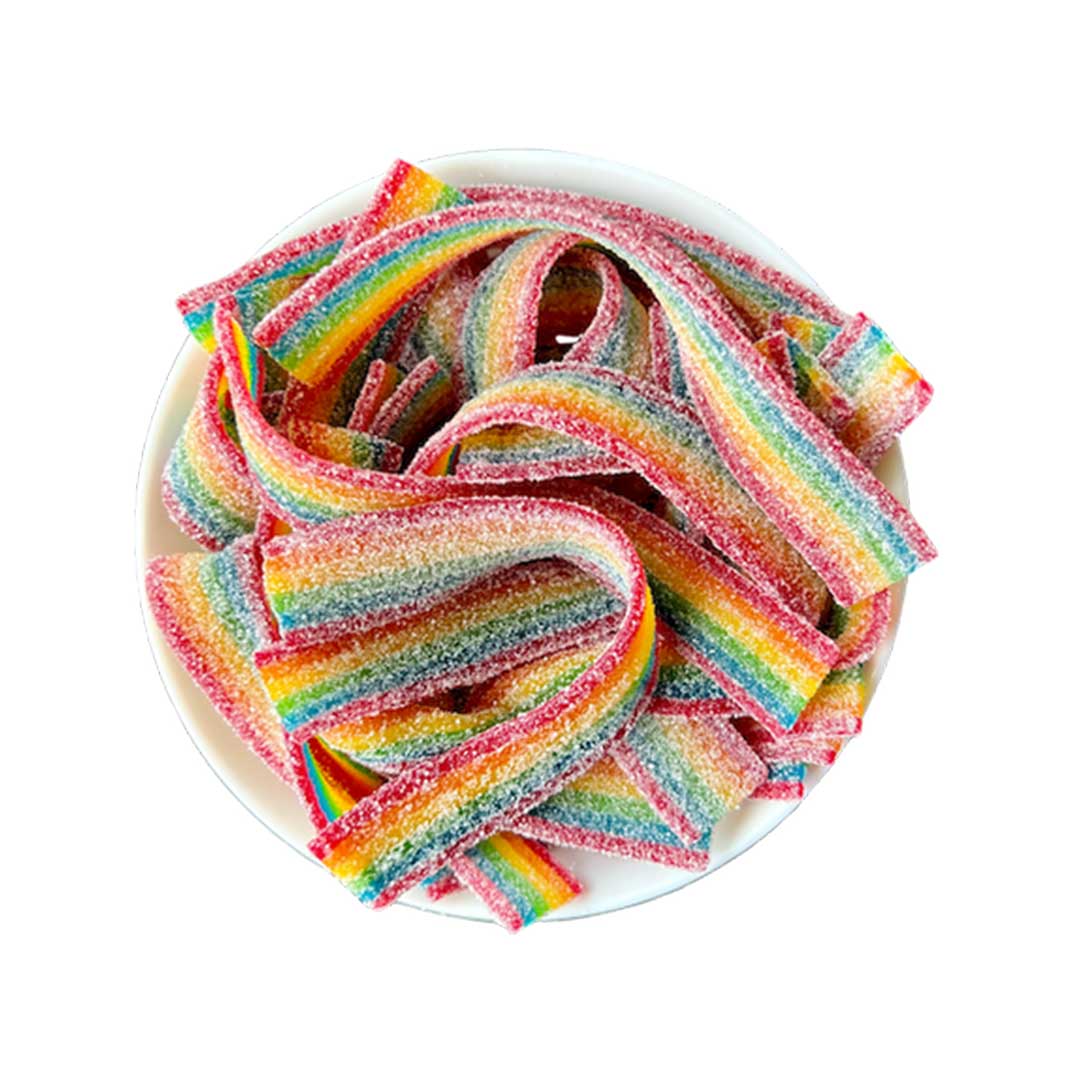 Sour Rainbow Belts Gummy Bag of 1.6kg | Snack Circus INC
