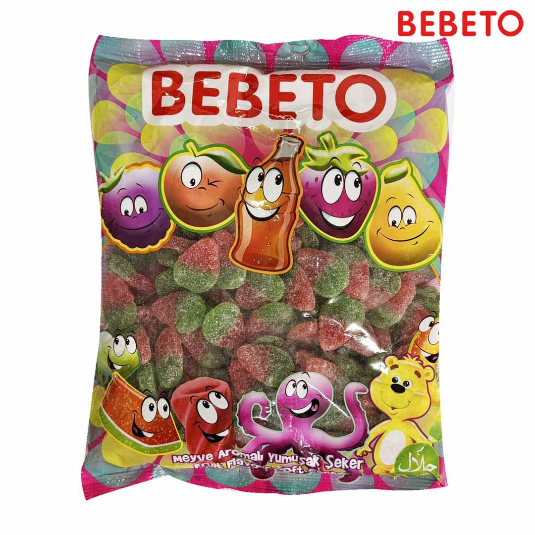BEBETO Sugared Strawberry 1kg | Snack Circus INC